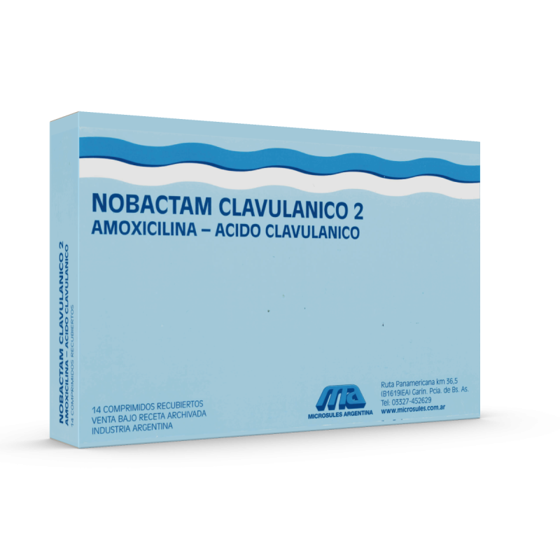amoxicilina+clavulánico,ác. comp.rec.x 14 | NOBACTAM CLAVULANICO 2 ...