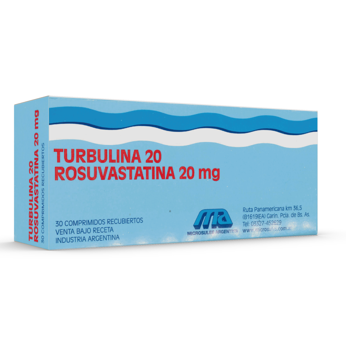 rosuvastatina 20 mg comp.rec.x 30 | TURBULINA – MARBE S.A. | Droguería